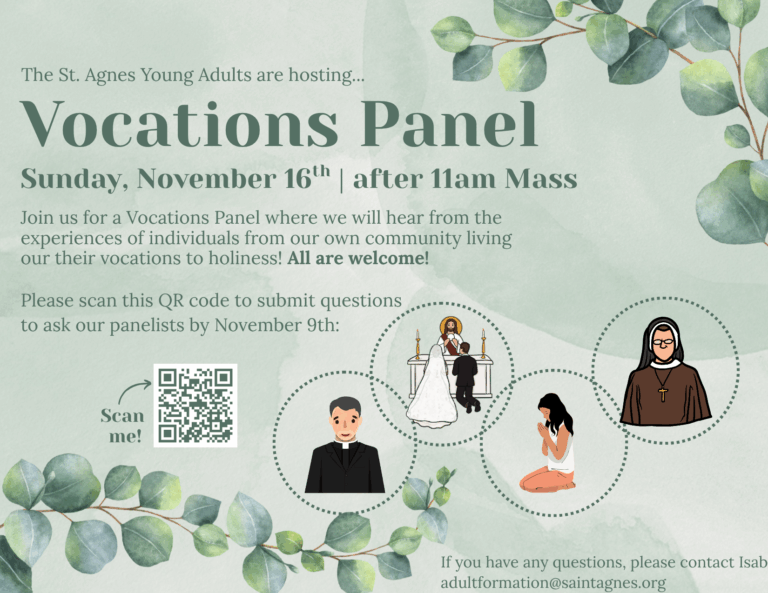Vocations Panel - Saint Agnes Catholic Church